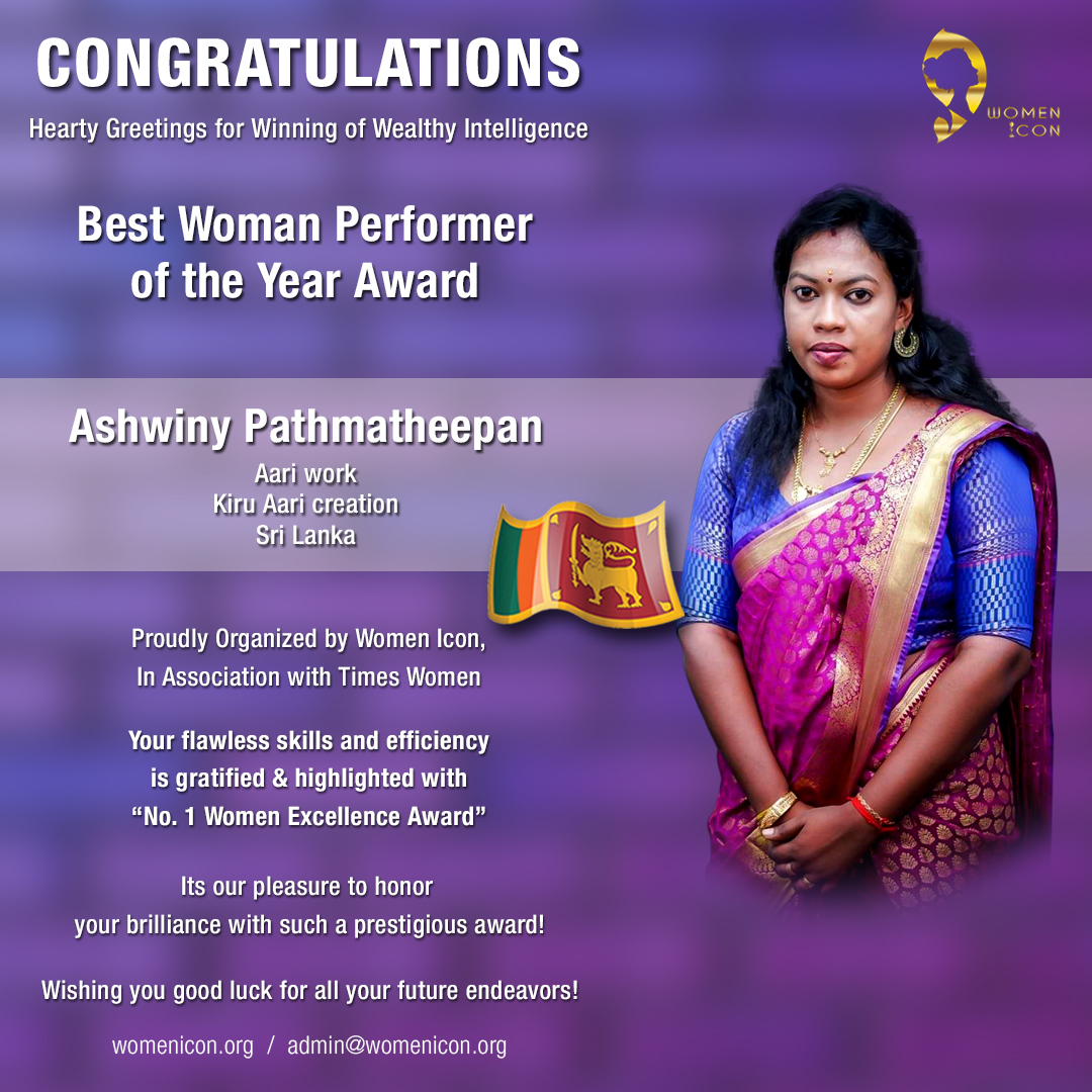 Ashwiny Pathmatheepan has bagged Best Woman Performer of the Year Award